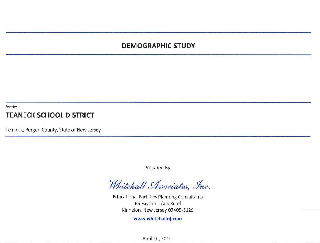 Teaneck BOE: Independent Demographic Study of Impact of New Development ...